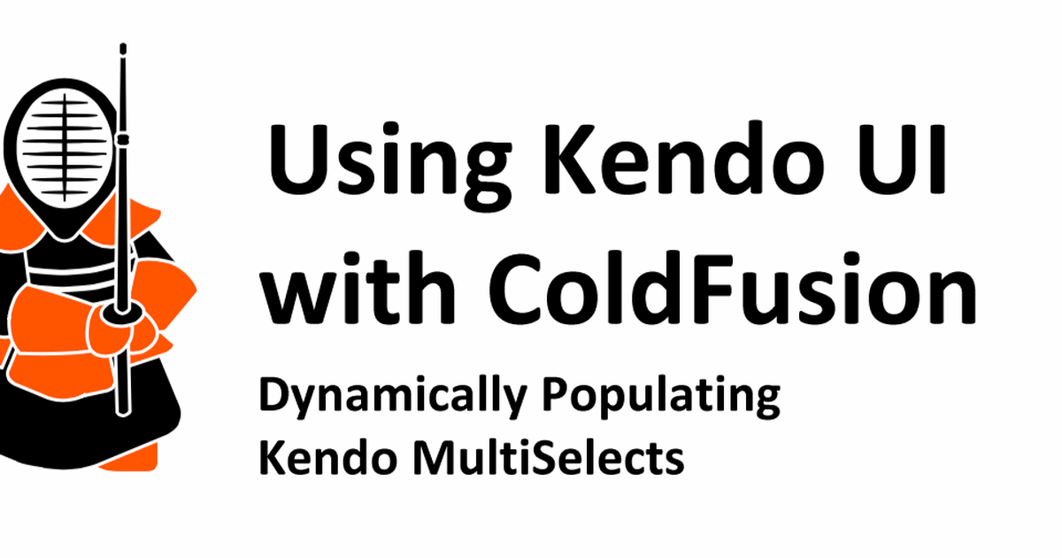 Dynamically Populating Kendo MultiSelects Dynamically Populating Kendo MultiSelects