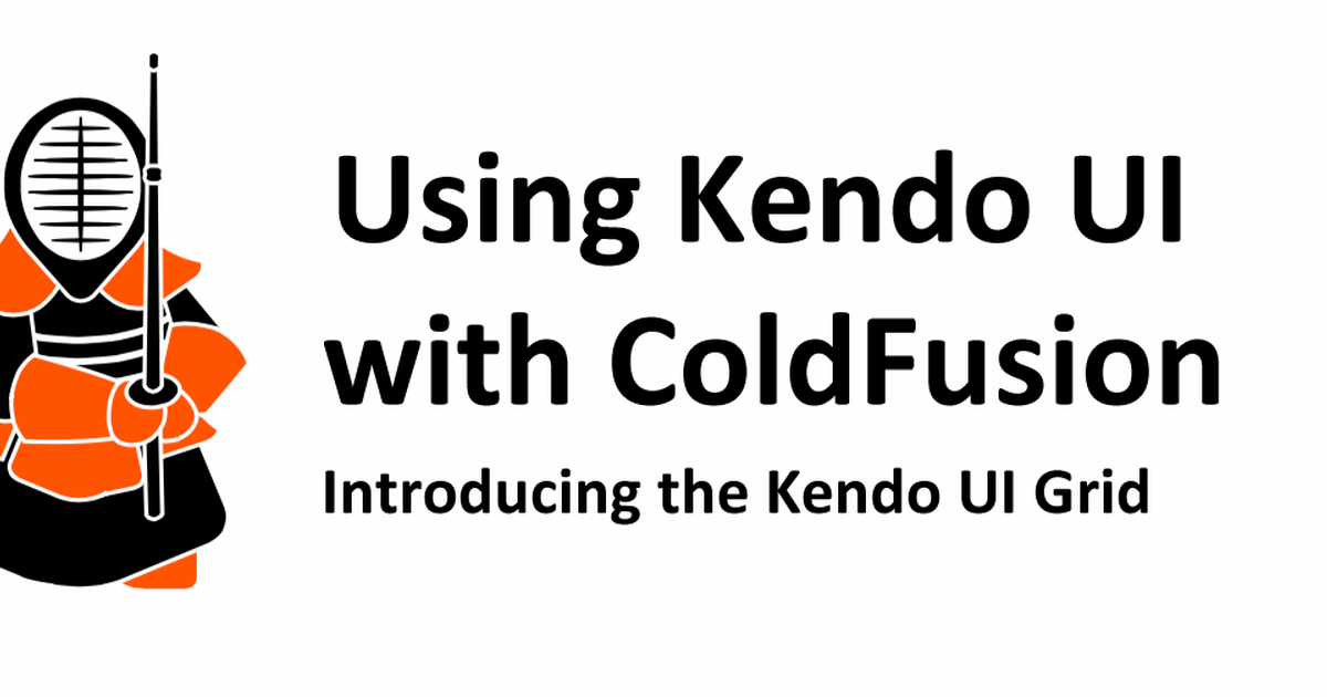 Introducing The Kendo Grid